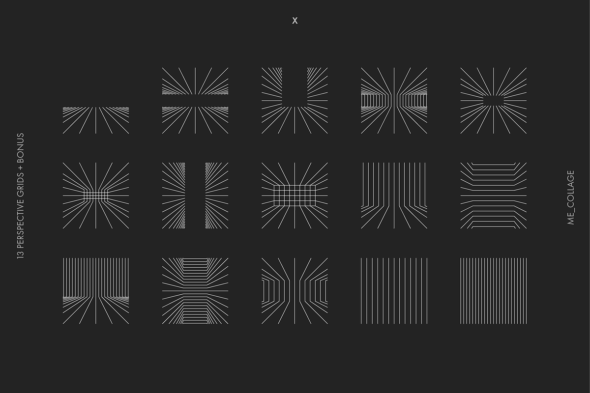SHAPES+GRIDS: Geometric Essentials, an Object Graphic by ME_COLLAGE