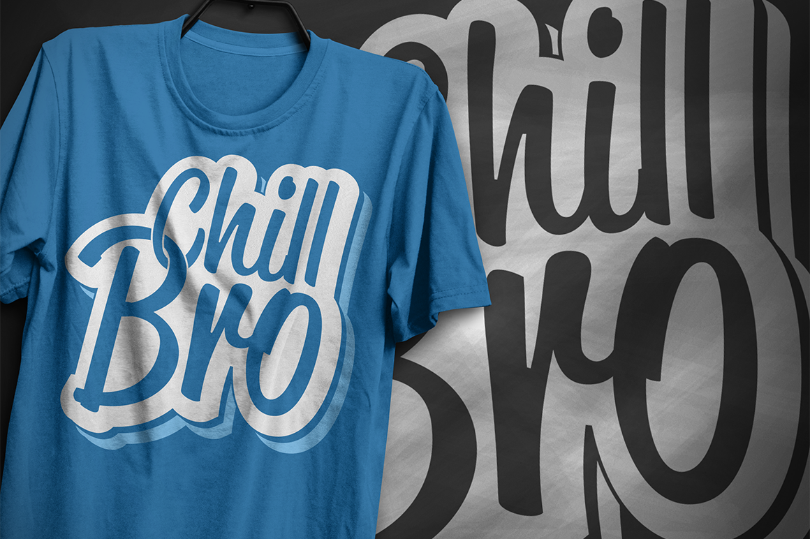 Chill Bro - T-Shirt Design, an Illustration by artnook