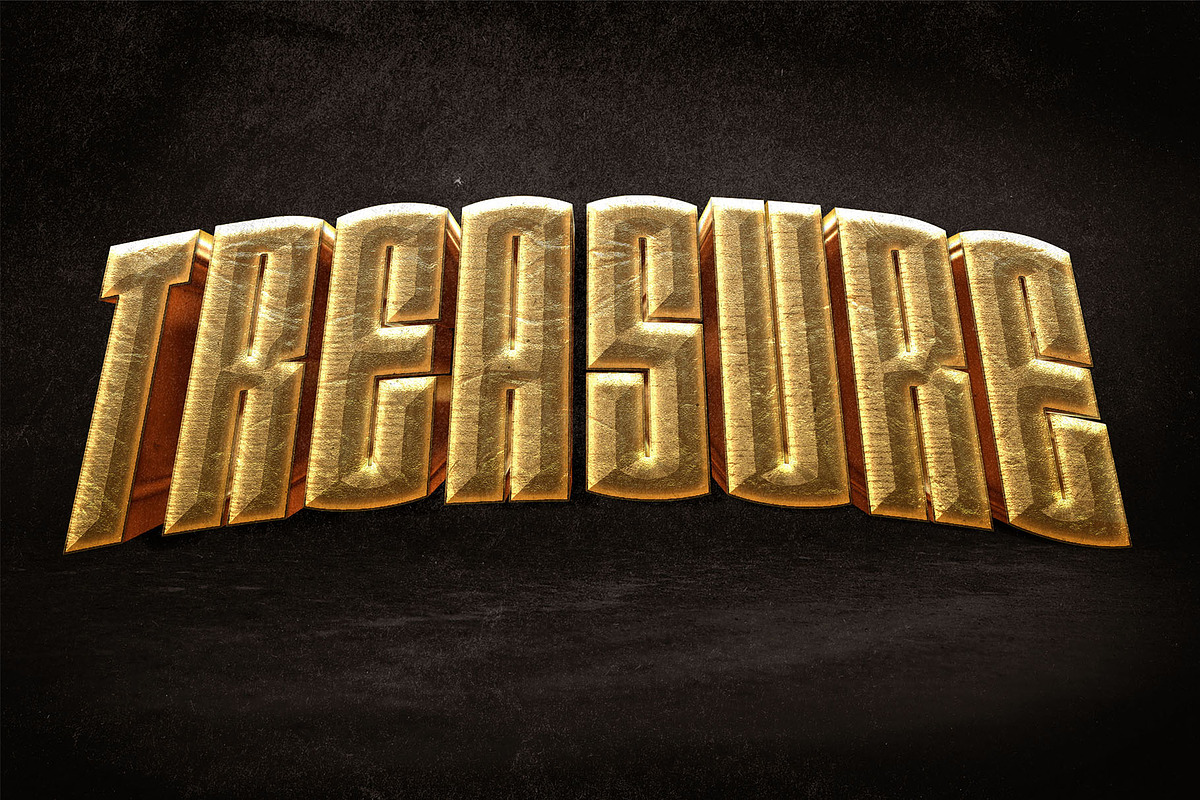 Gold 3D Text Effect, a Layer Style Add-On by DesignerCandies