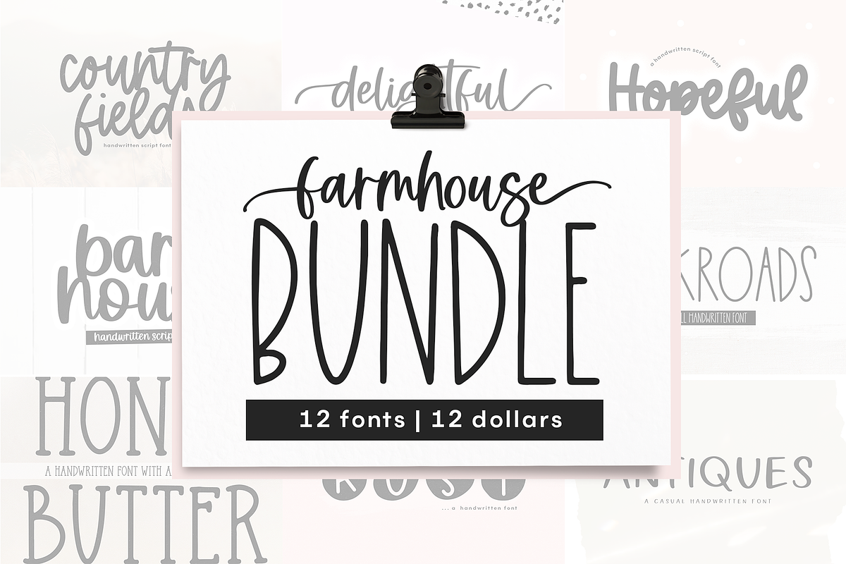 Farmhouse Font Bundle | Part Two, a Script Font by KA Designs