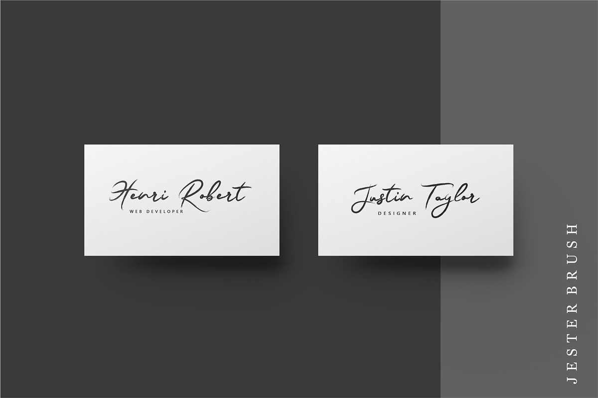 Jester Brush Font, a Script Font by Beautypes