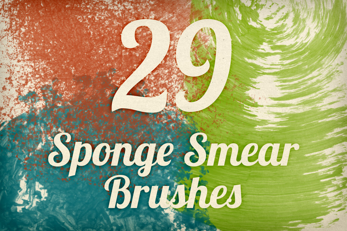 Sponge Smears Brush Pack 1, a Brush Add-On by Design Panoply