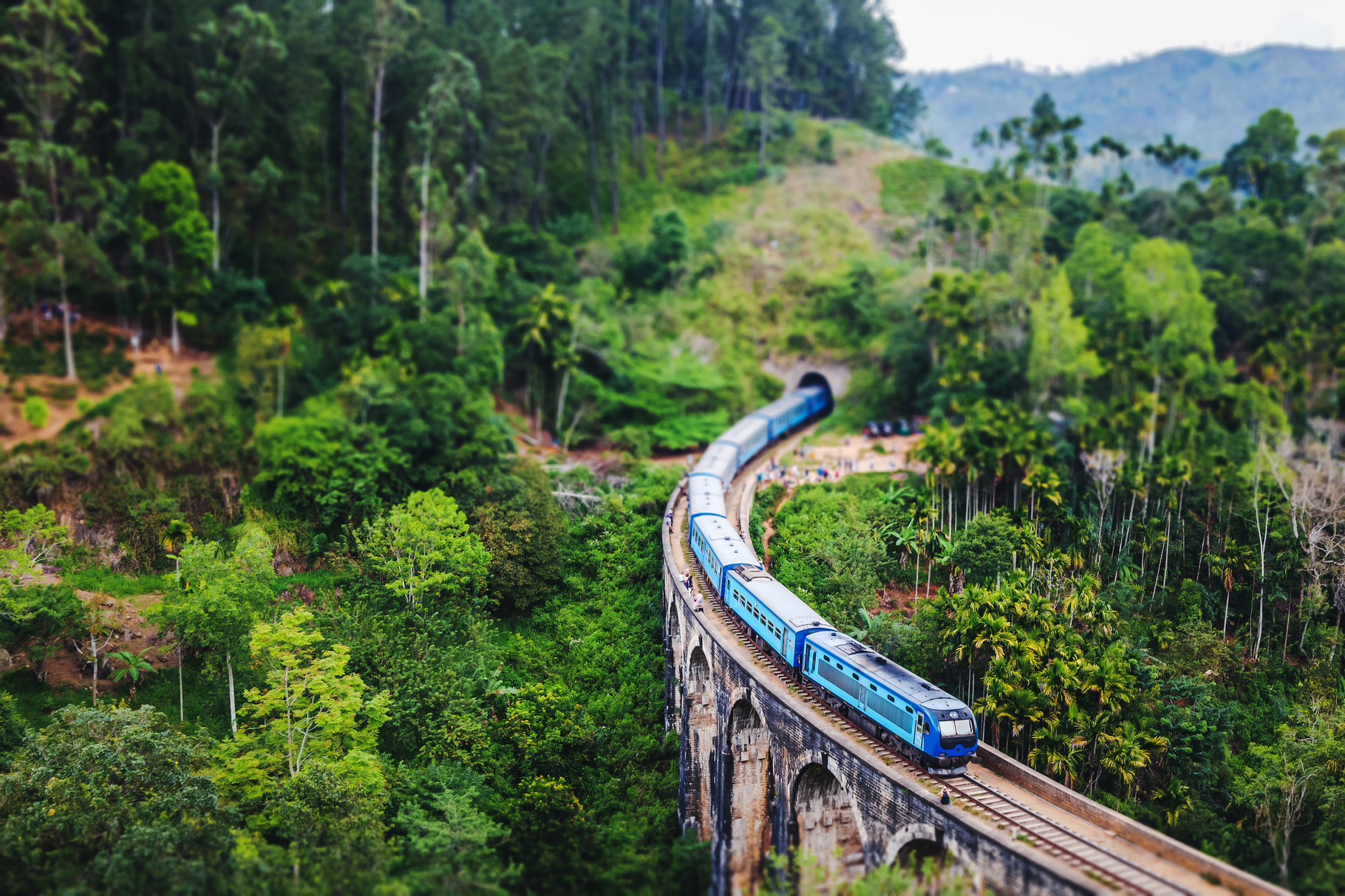 Train on the Nine Arch Bridge, a Nature Photo by Olezzo