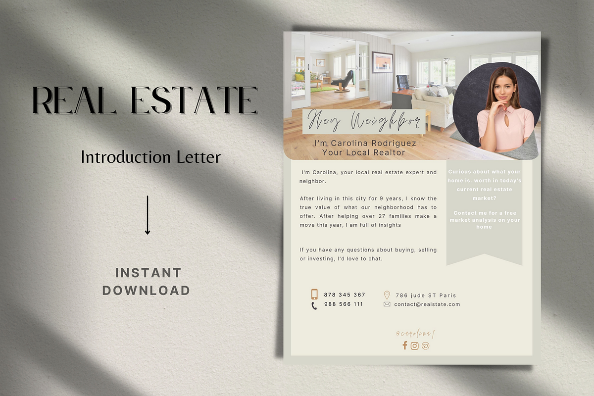 Real Estate Introduction Flyer | Creative Market