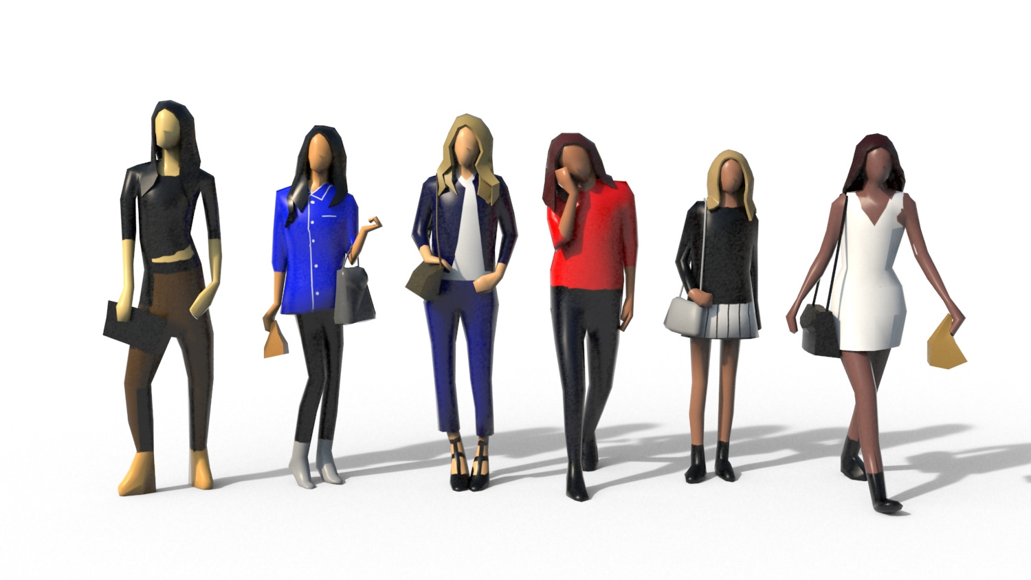 Low Poly Girls Pack, a Characters & Person 3D Model by Tedi Permana ...