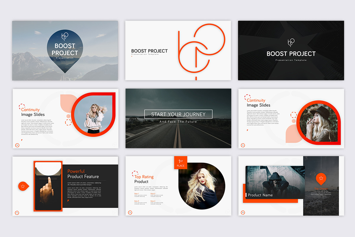 Boost Project - Powerpoint Template, a Presentation Template by RRGraph