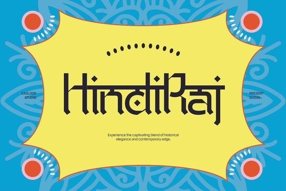 Hindi Raj - Festive Devanagari Font