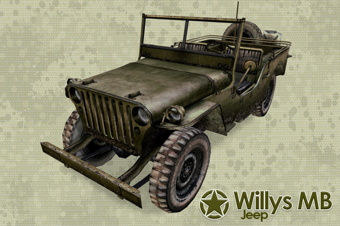Willys Jeep, a Cars & Vehicle 3D Model by Beatheart Creative Studio
