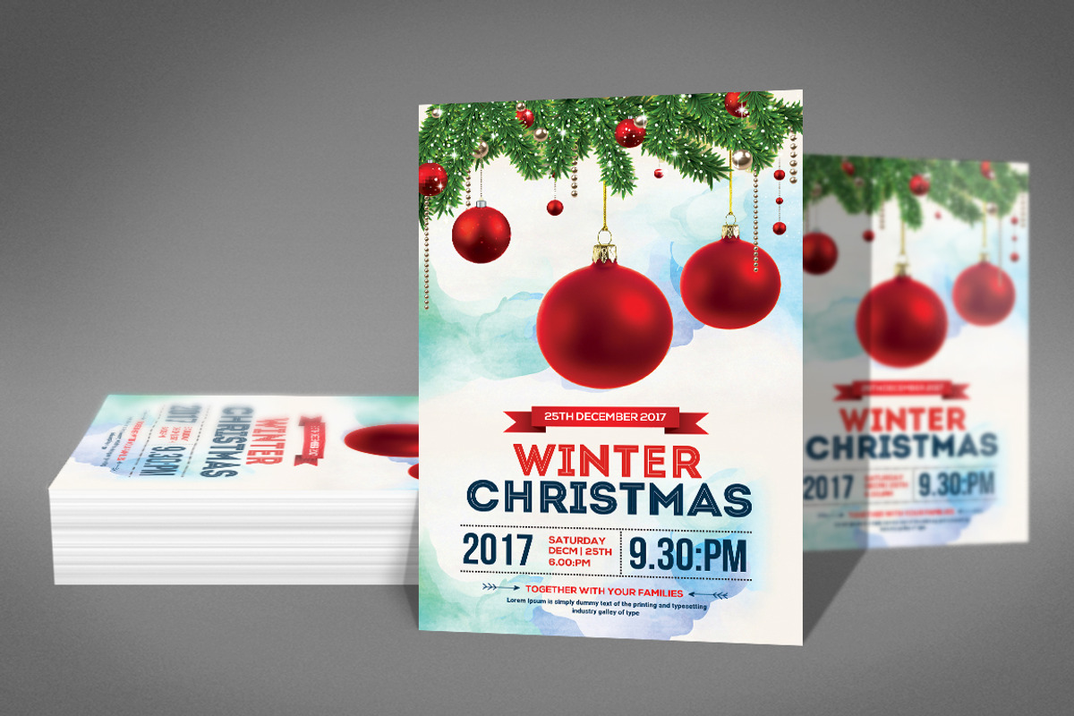 Winter Festival, a Flyer Template by graphicforest | Creative Market