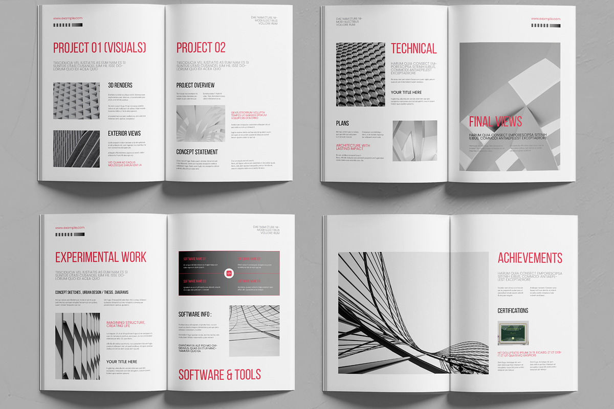 Architecture Portfolio Layout