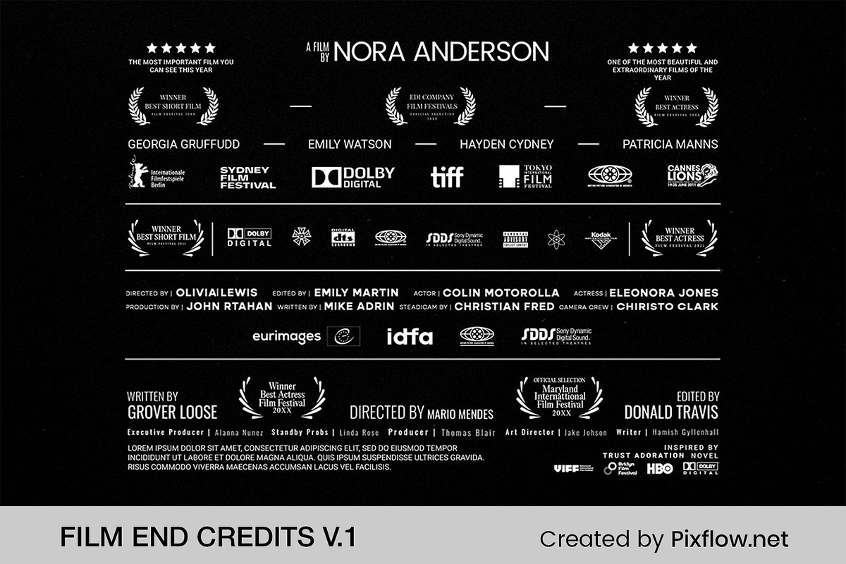Film End Credits V.1