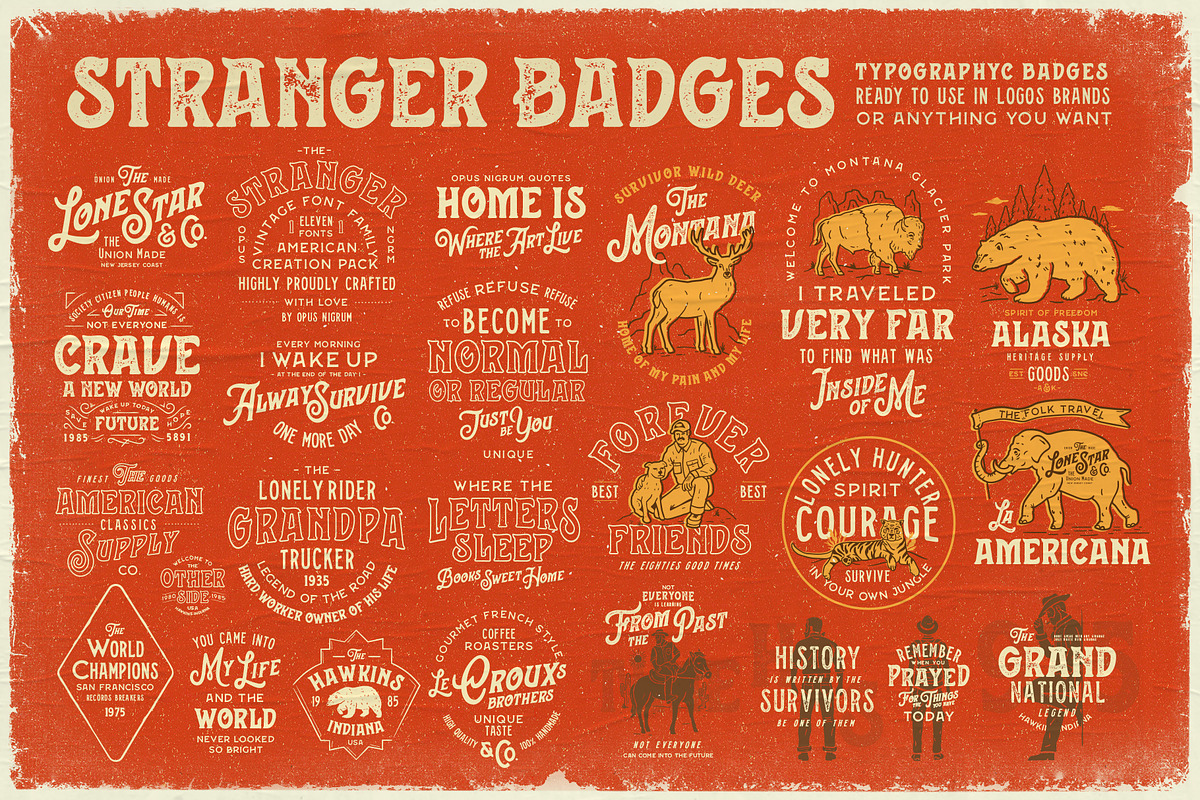 Stranger Font Collection