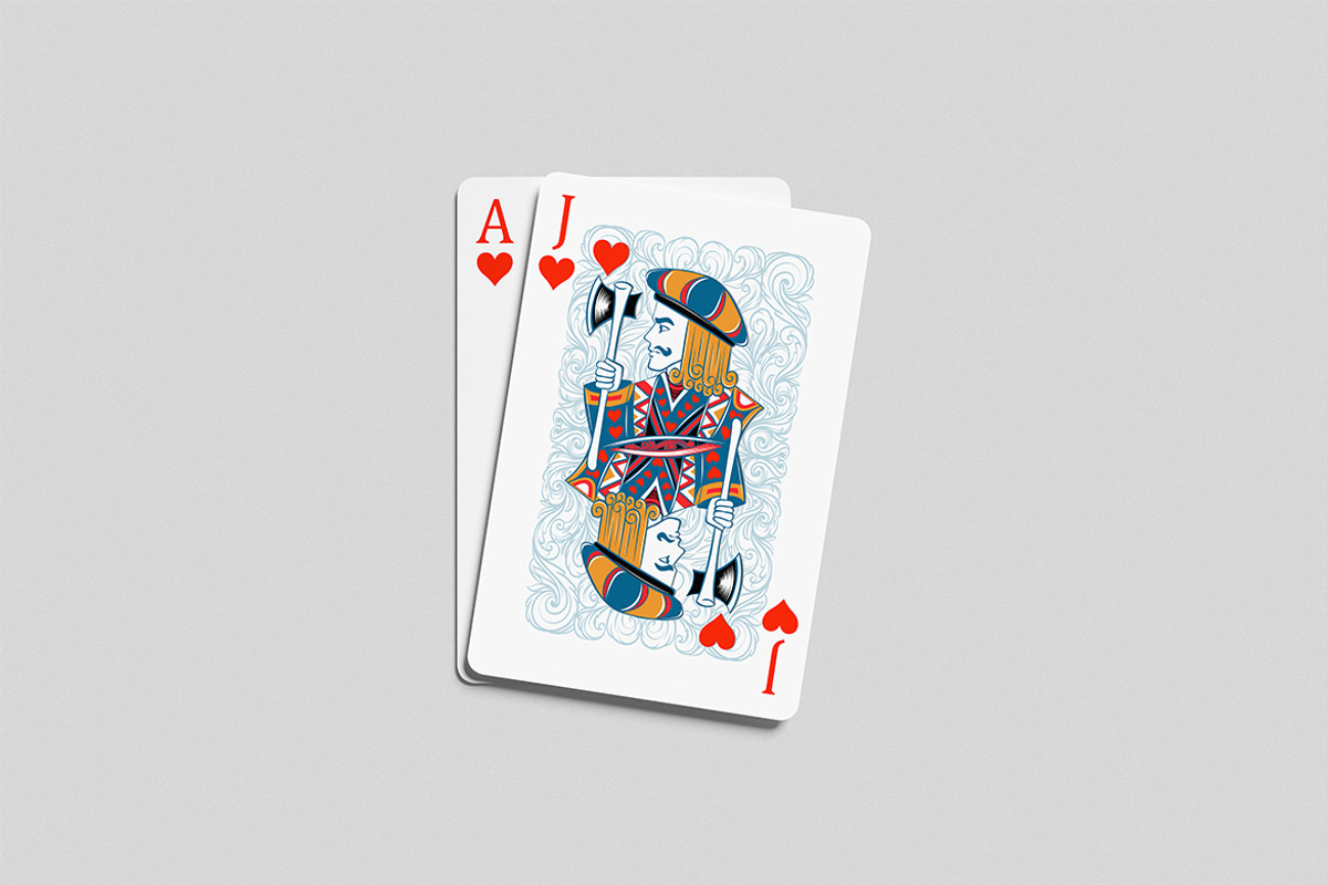 High Quality Poker Card Mockup, an Advertising Mockup by swsi-studio