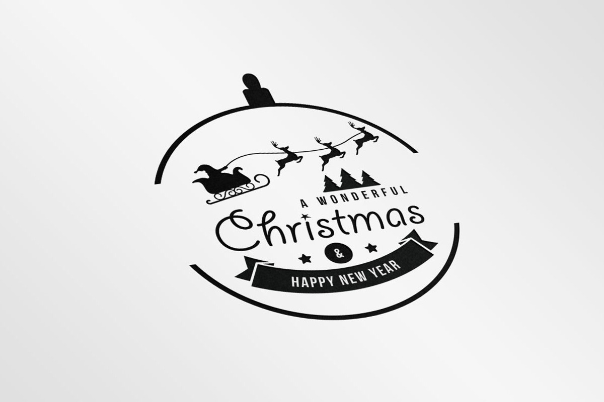 Christmas Greetings Logo & Badges V1, a Branding & Logo Template by ...