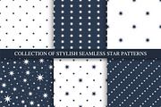 Simple seamless stars patterns, a Pattern Graphic by ExpressShop