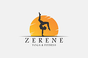 Yoga & Fitness Logo, a Branding & Logo Template by MotionMount