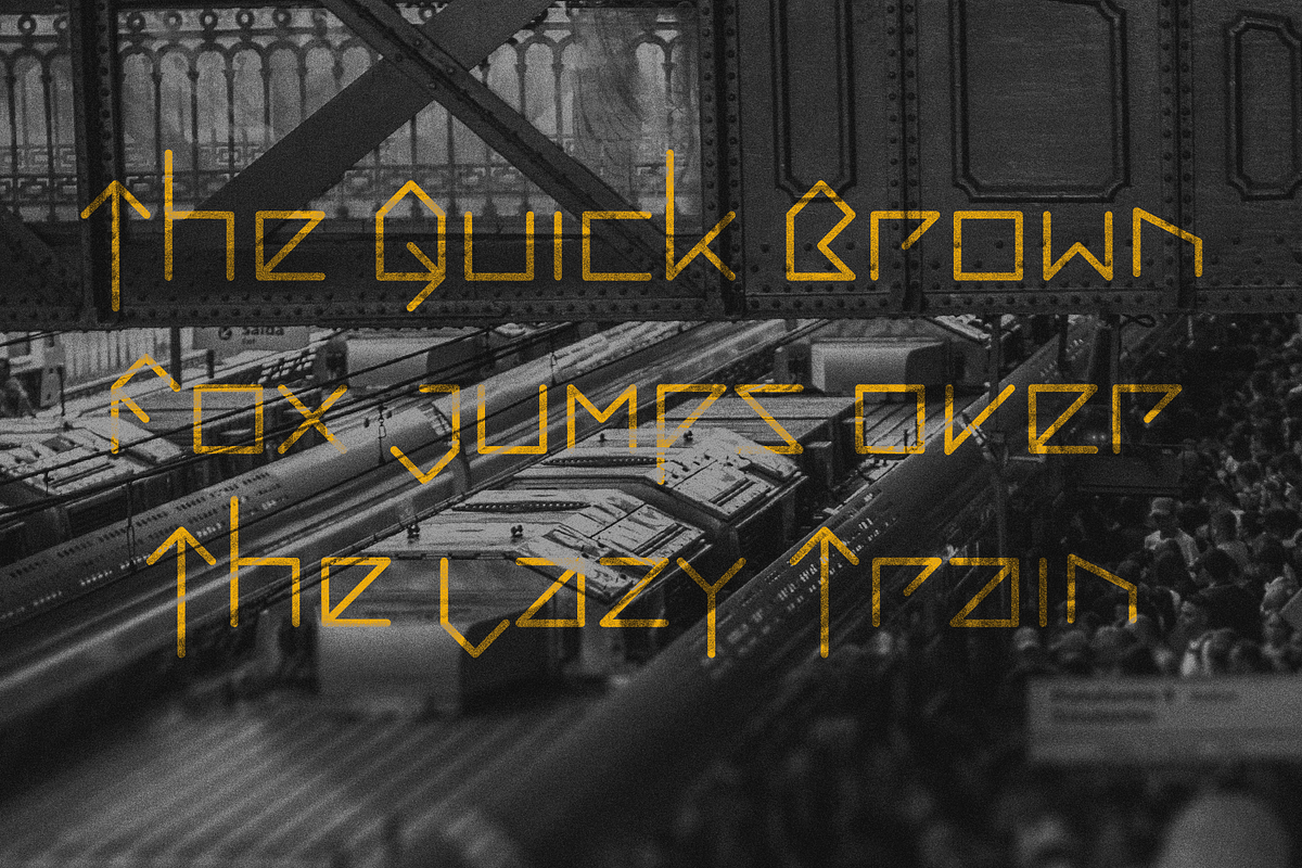Urban style / subway inspired font