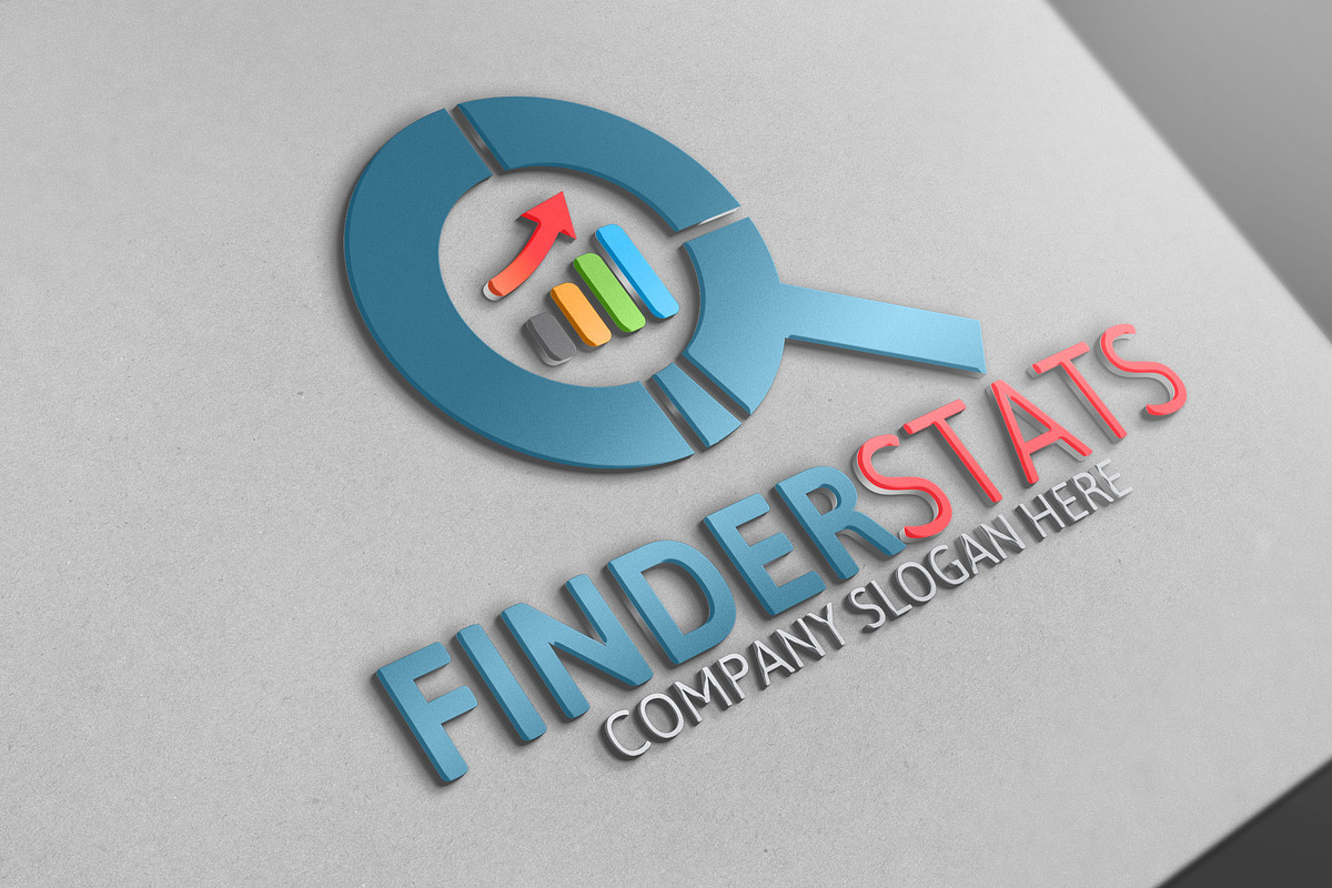 Finder Stats/Logo Template, a Branding & Logo Template by Josuf Media ...