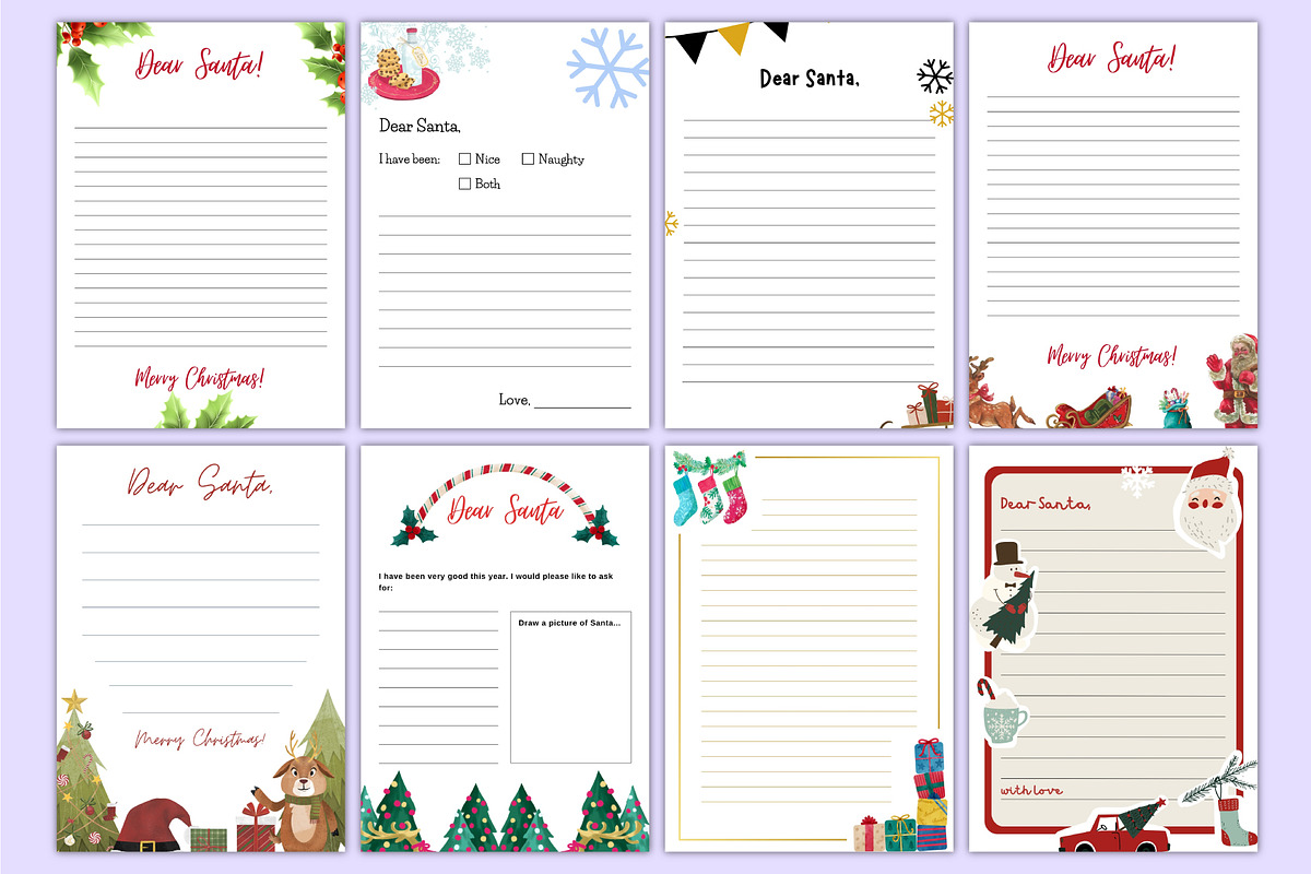 Mega Letter to Santa Bundle Canva