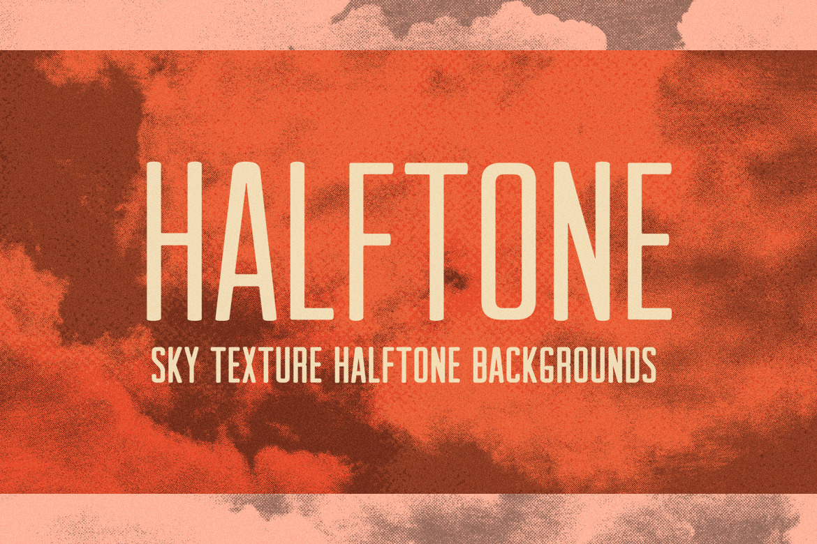 Sky Texture Halftone Backgrounds