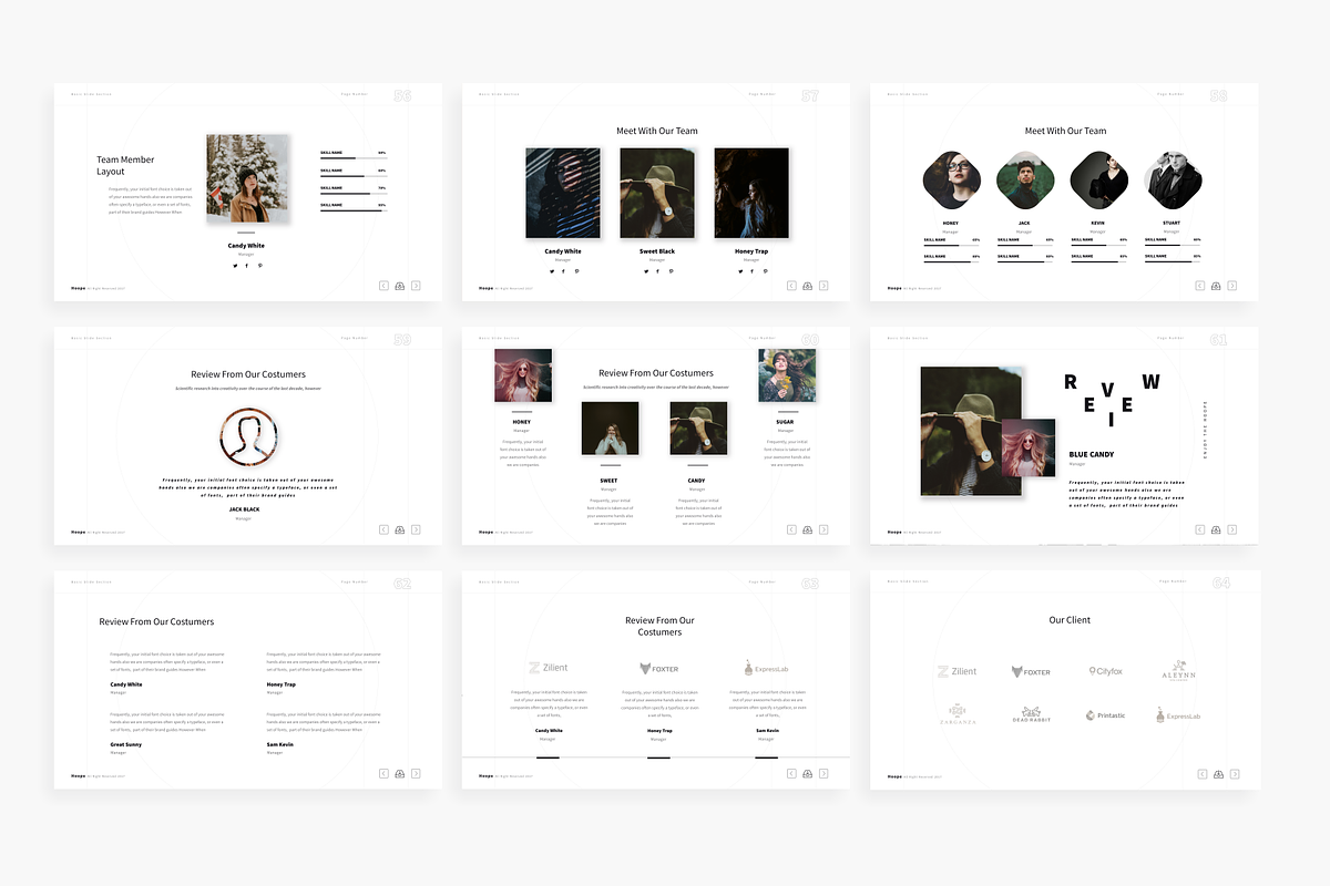 Hope White Powerpoint Template