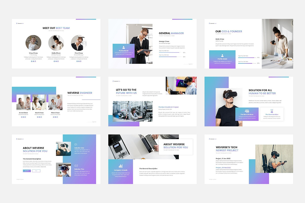 Weverse - IT Technology Powerpoint, a Presentation Template by Haidezign