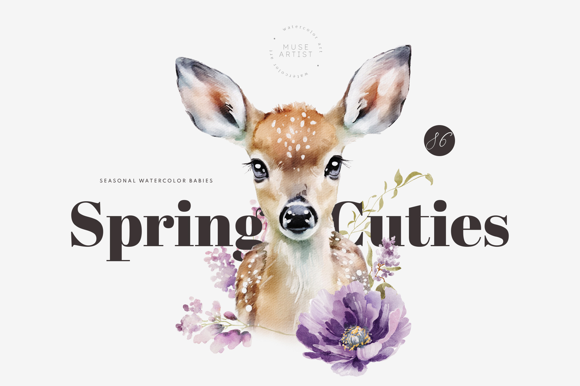 SPRING CUTIES Seasonal Watercolor Set