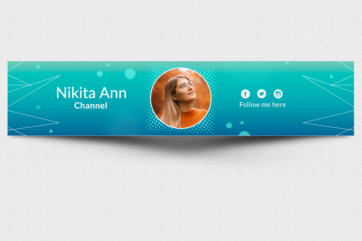 Modern Youtube Channel Art, a Social Media Template by Jaisivakumar