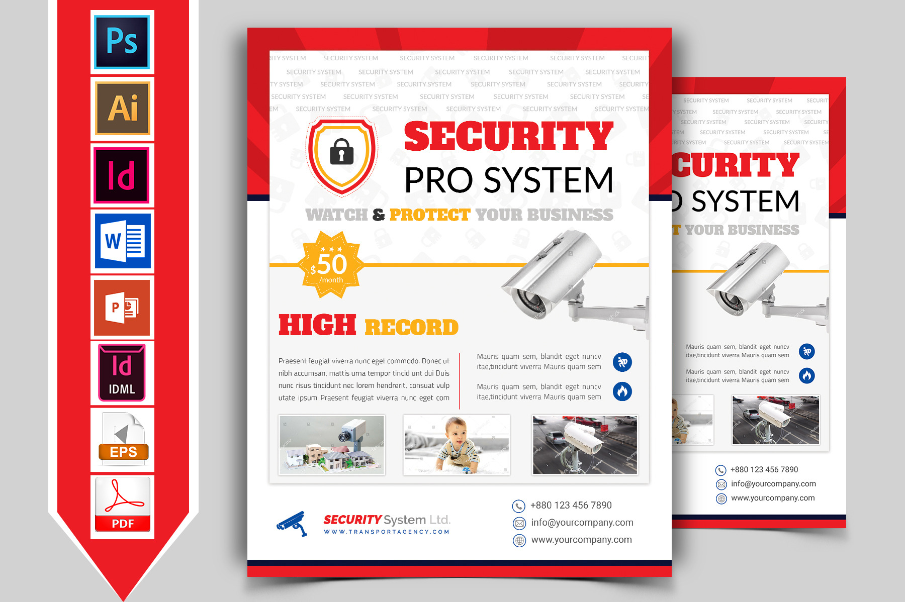 Security System Flyer Vol-02, a Flyer Template by Imagine Design Studio
