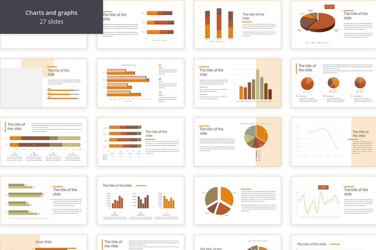 Peach presentation template PowerPoint