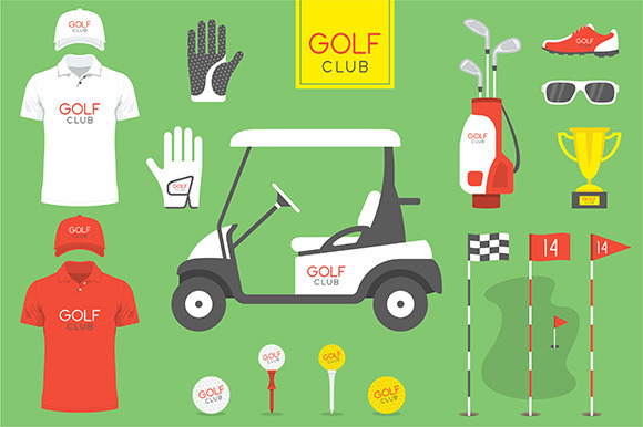 Golf club, golf, a Graphic by Volyk