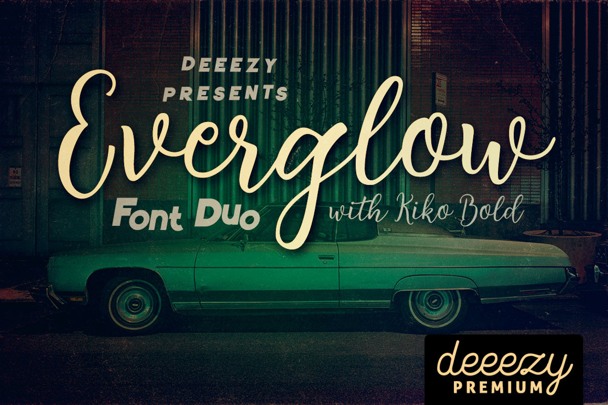 Everglow Script Font Duo, a Script Font by Deeezy