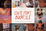 Cute Font Bundle | Handwritten Fonts, a Script Font by Artcoast Fonts