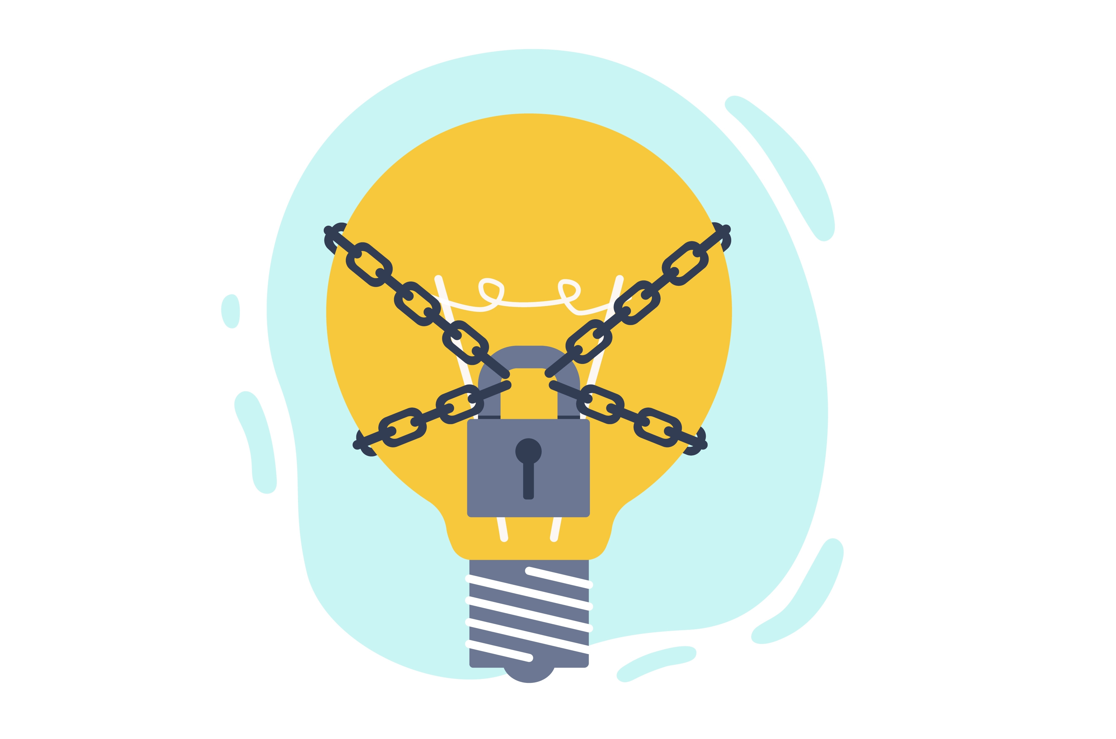 Intellectual property protection, an Object Illustration by YummyBuum