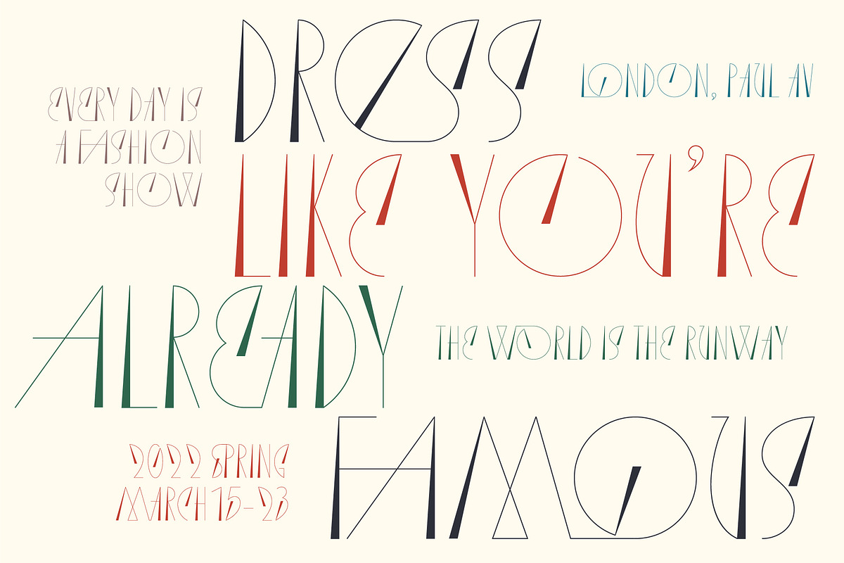 Soviet retro typeface, a Font by Anna Zakharchenko