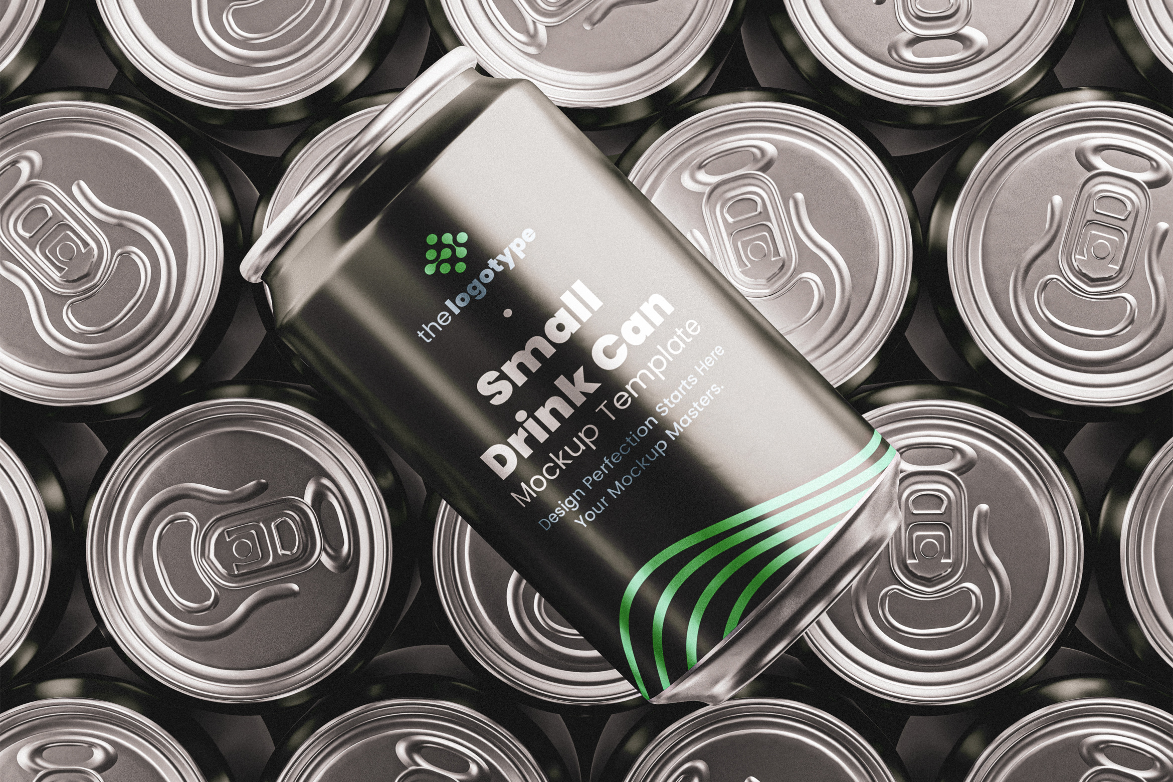 Small Drink Can Pack Mockup, a Packaging Mockup by Designer Dude