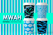 Mwah Patterns, a Pattern Graphic by LuOtero