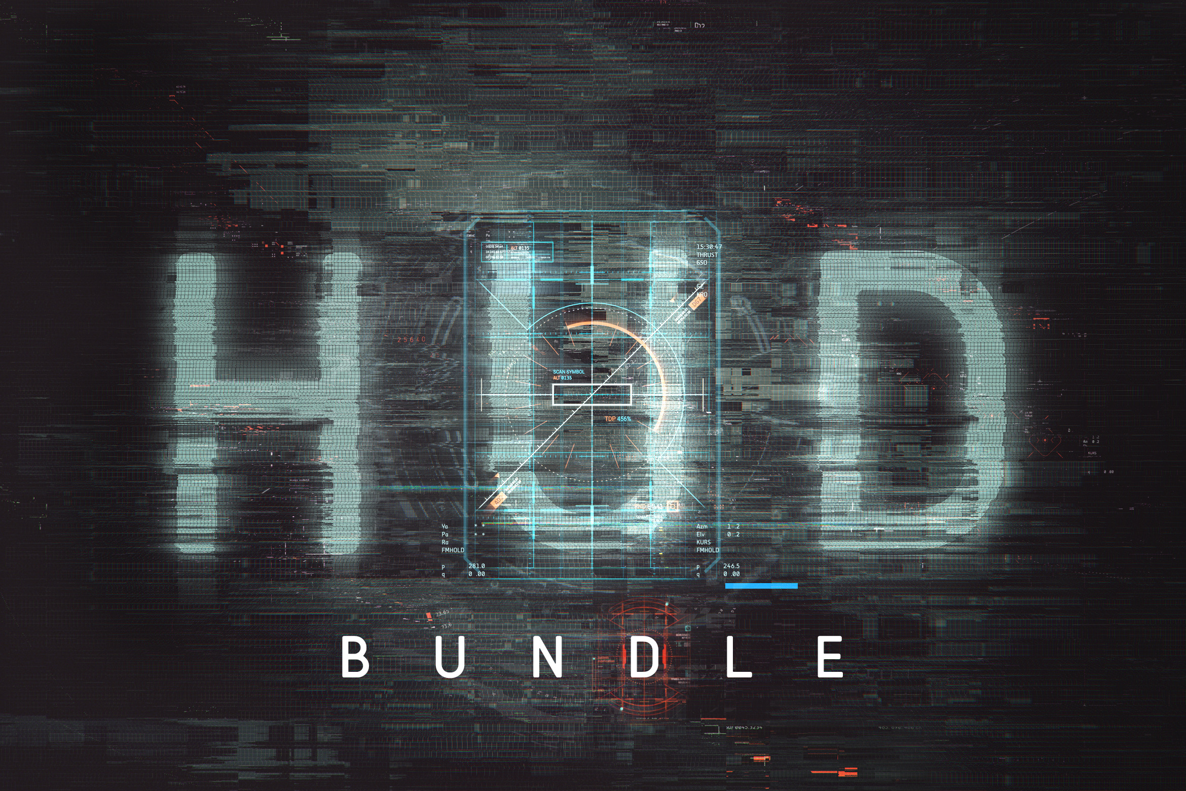 HUD BUNDLE - interface elements, a Technology Illustration by TITO
