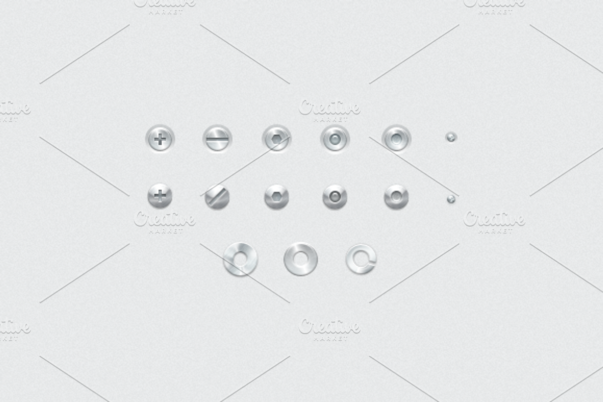Screws & Rivets, a Templates & Theme by DesignLots