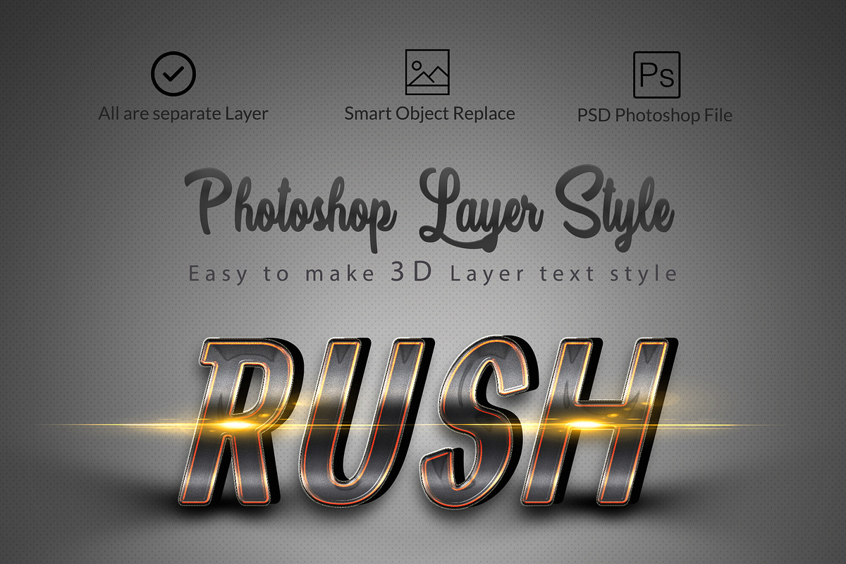 3D Bundle Photoshop Layer Style, a Layer Style Add-On by MRI STUDIO