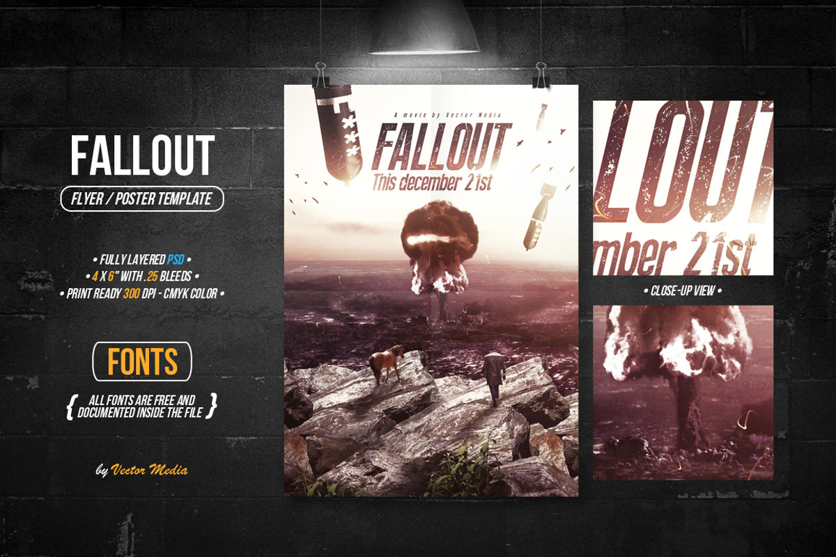 Fallout - Flyer, a Flyer Template by VectorMedia