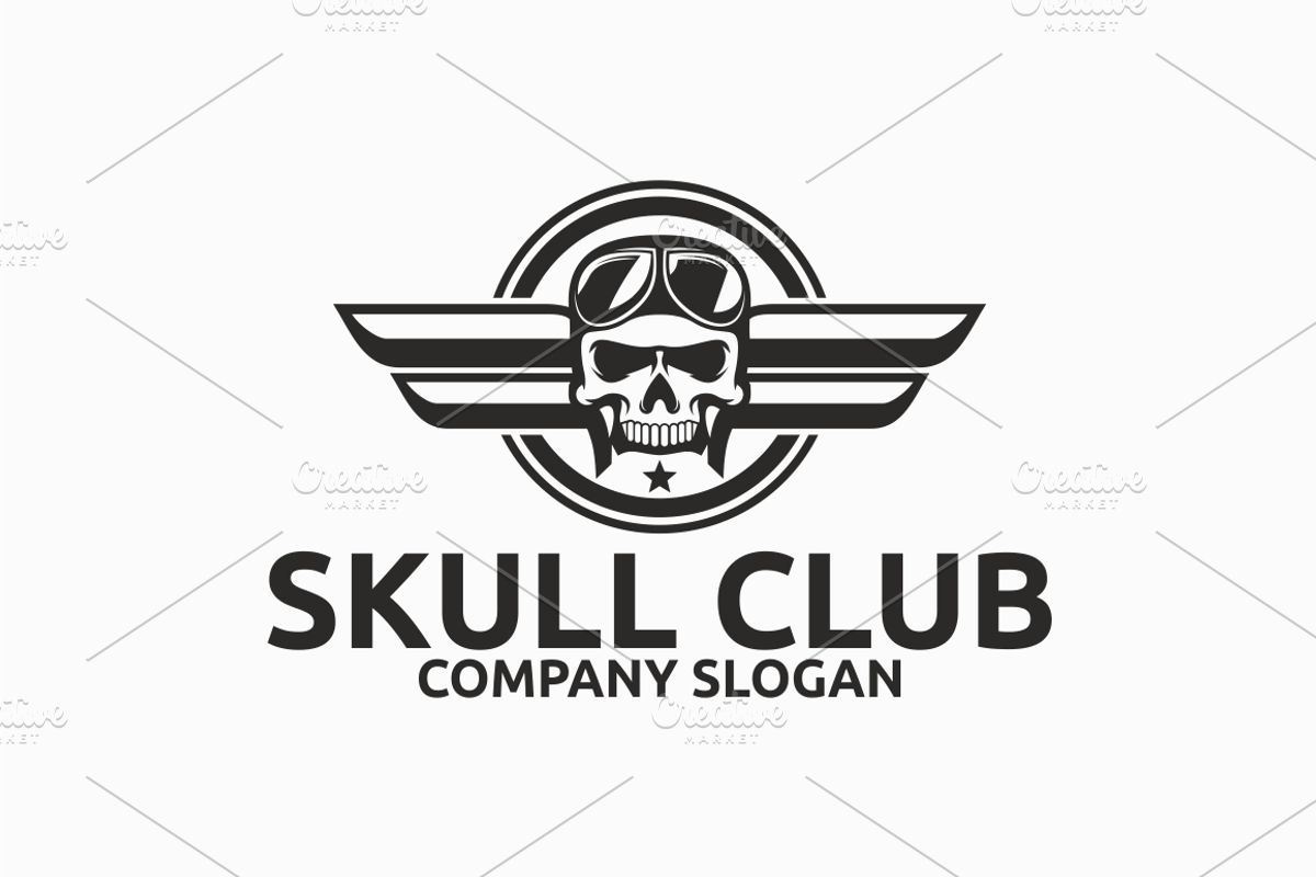 Skull Club, a Branding & Logo Template by Brandlogo
