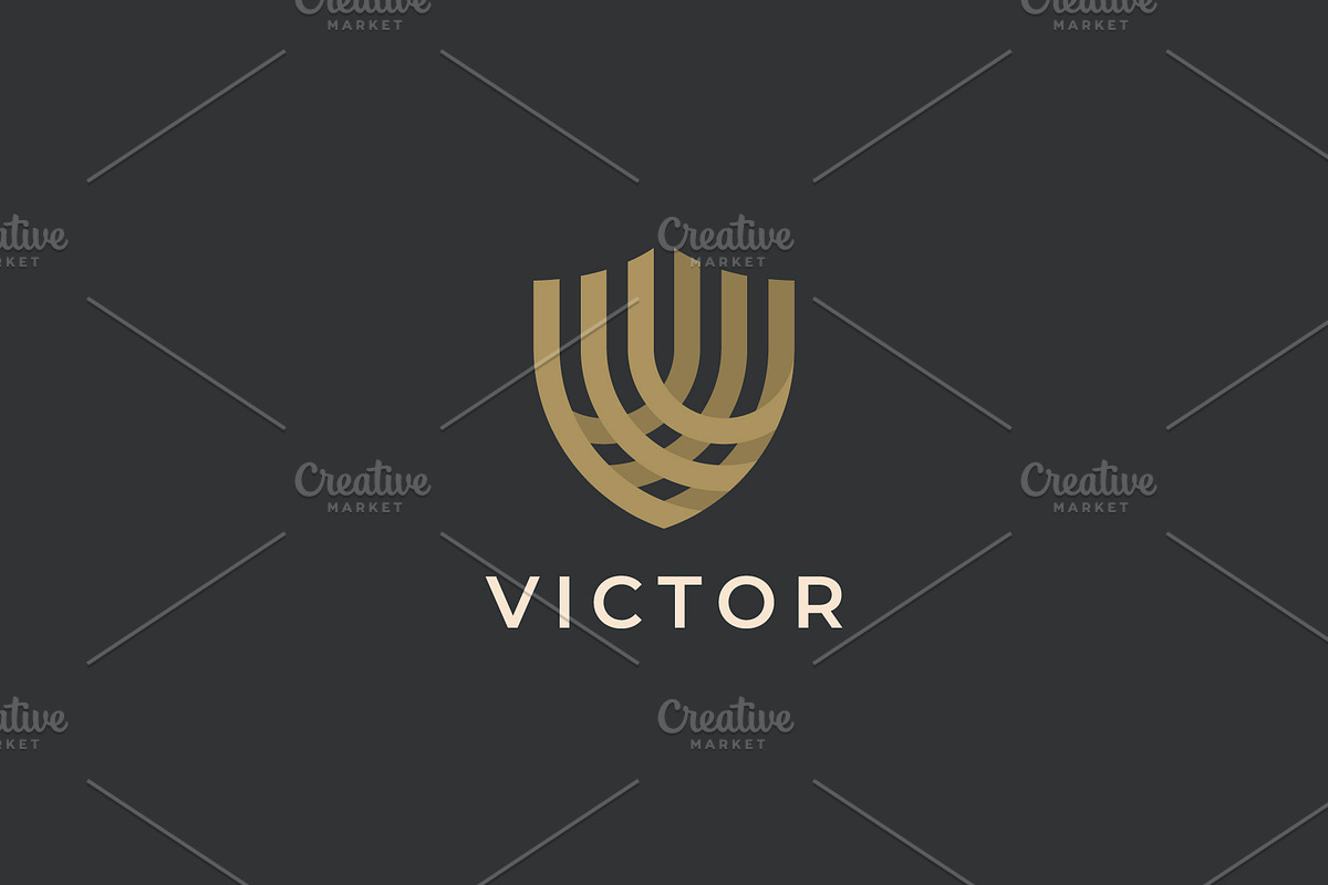 Premium letter V shield logo design., a Branding & Logo Template by ...