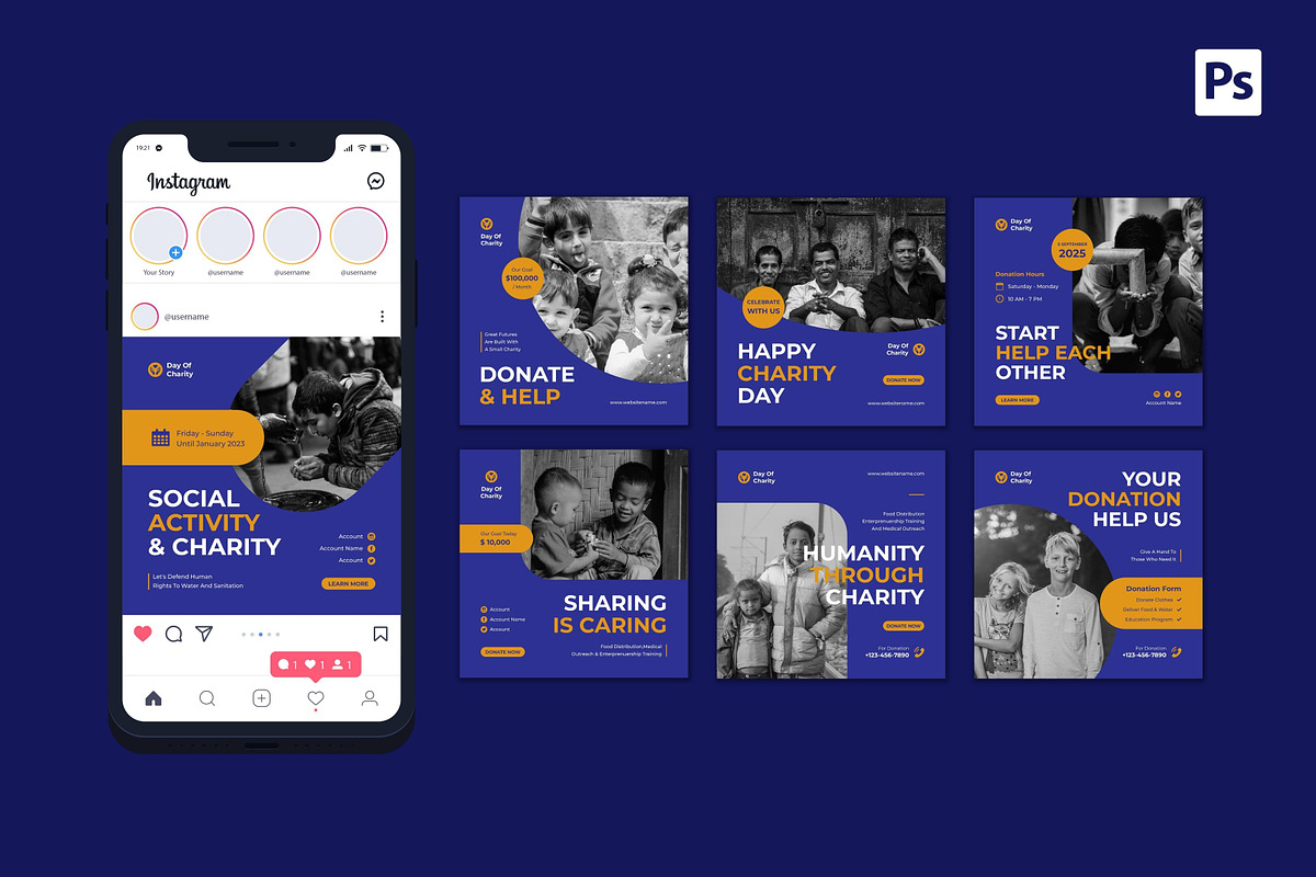 Day Of Charity Instagram Post