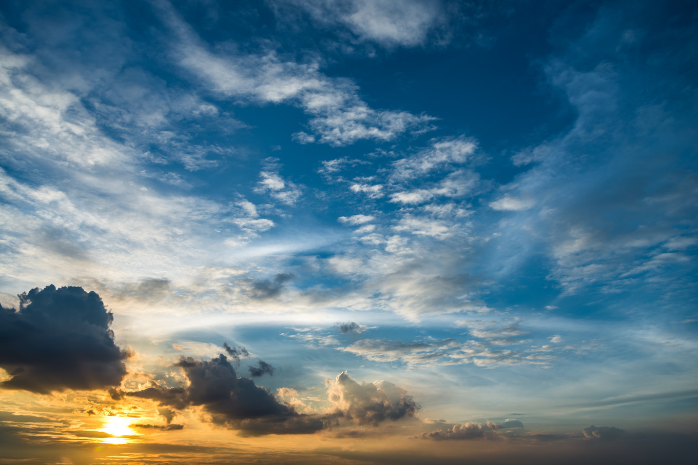 Beautiful Sunset sky, a Nature Photo by PeoGeo Studio | Creative Market