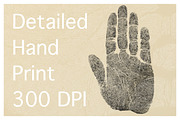 Detailed Hand Print, a Texture Graphic by Jarbid