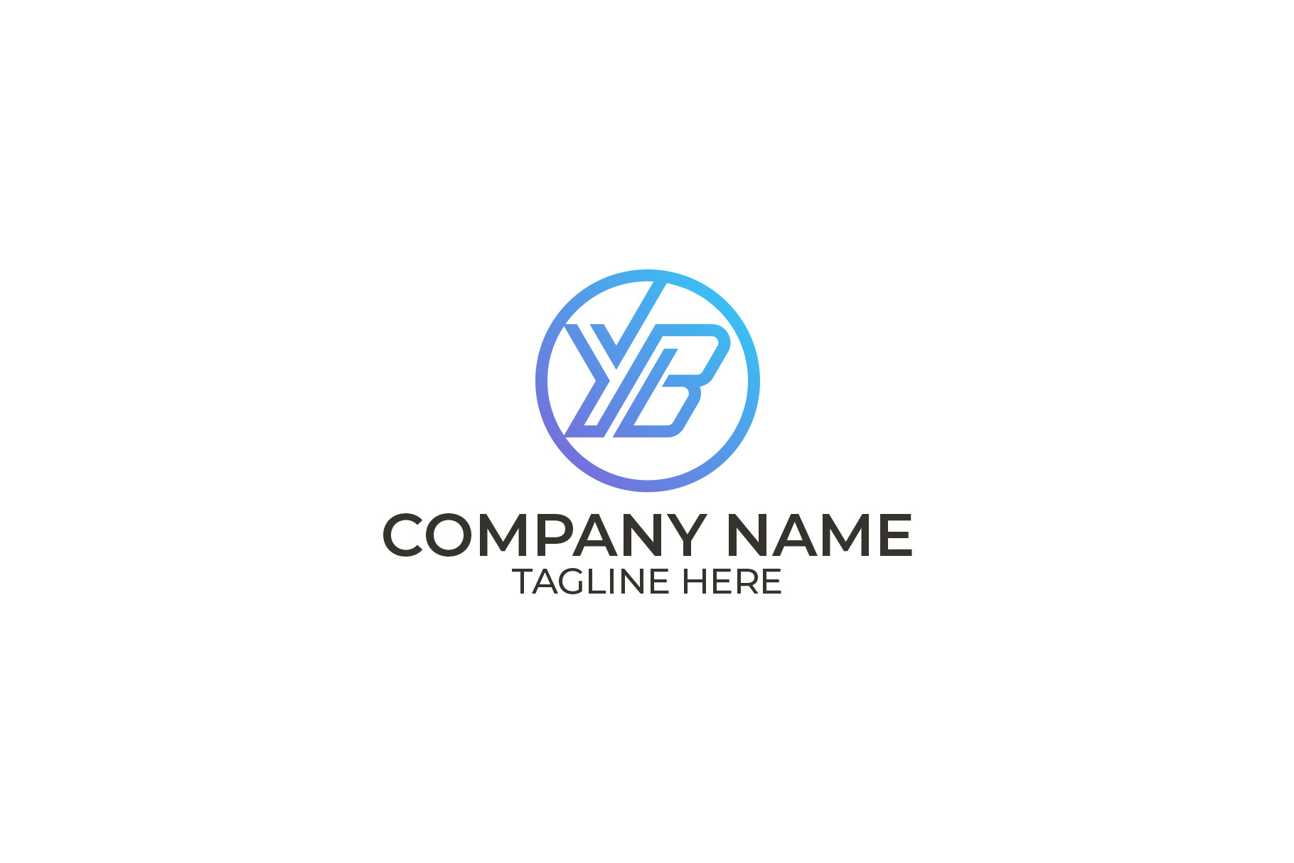 Letter Y and B Logo, a Branding & Logo Template by GranzCreative