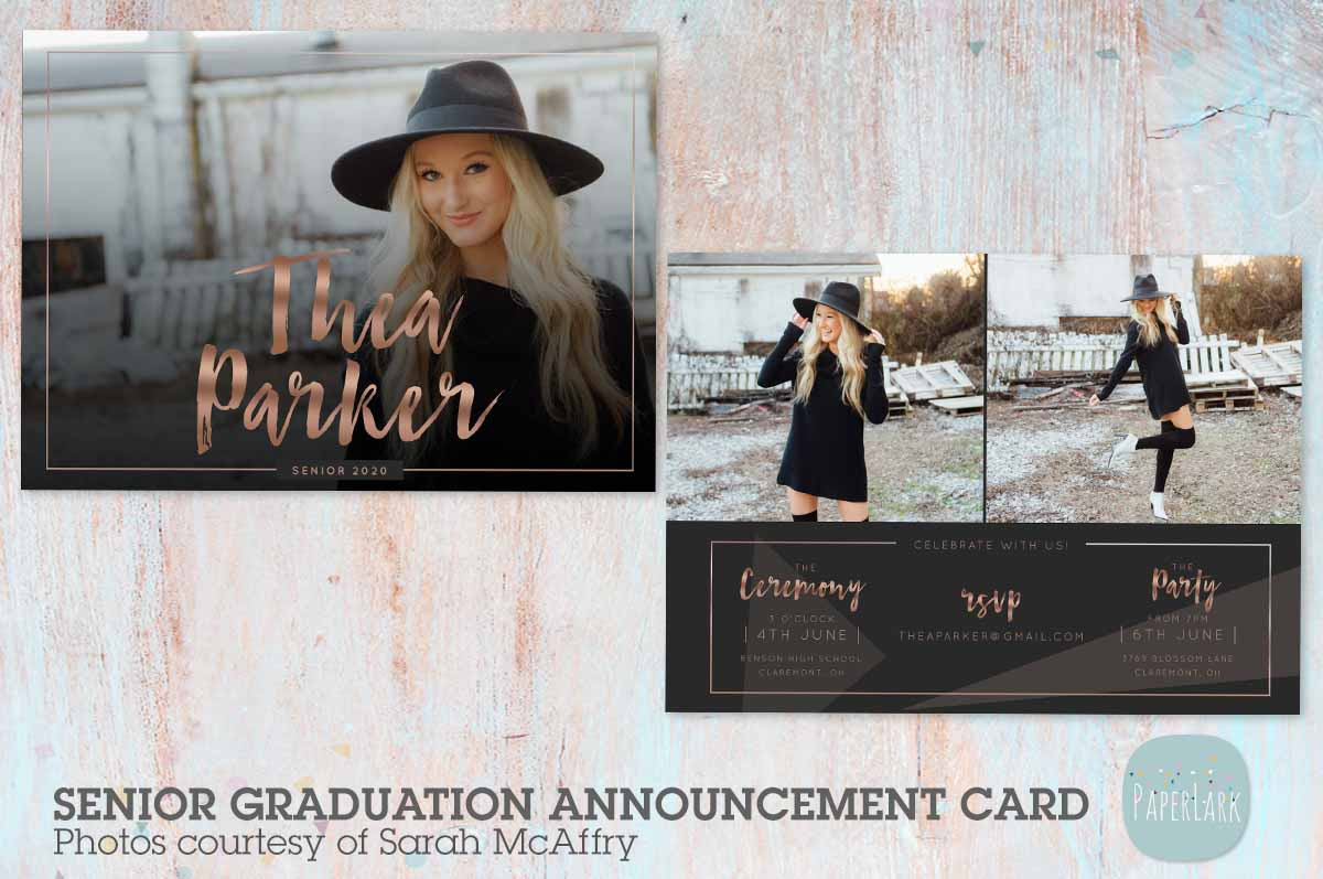 AG028 Senior Graduation Card, a Card Template by Paper Lark