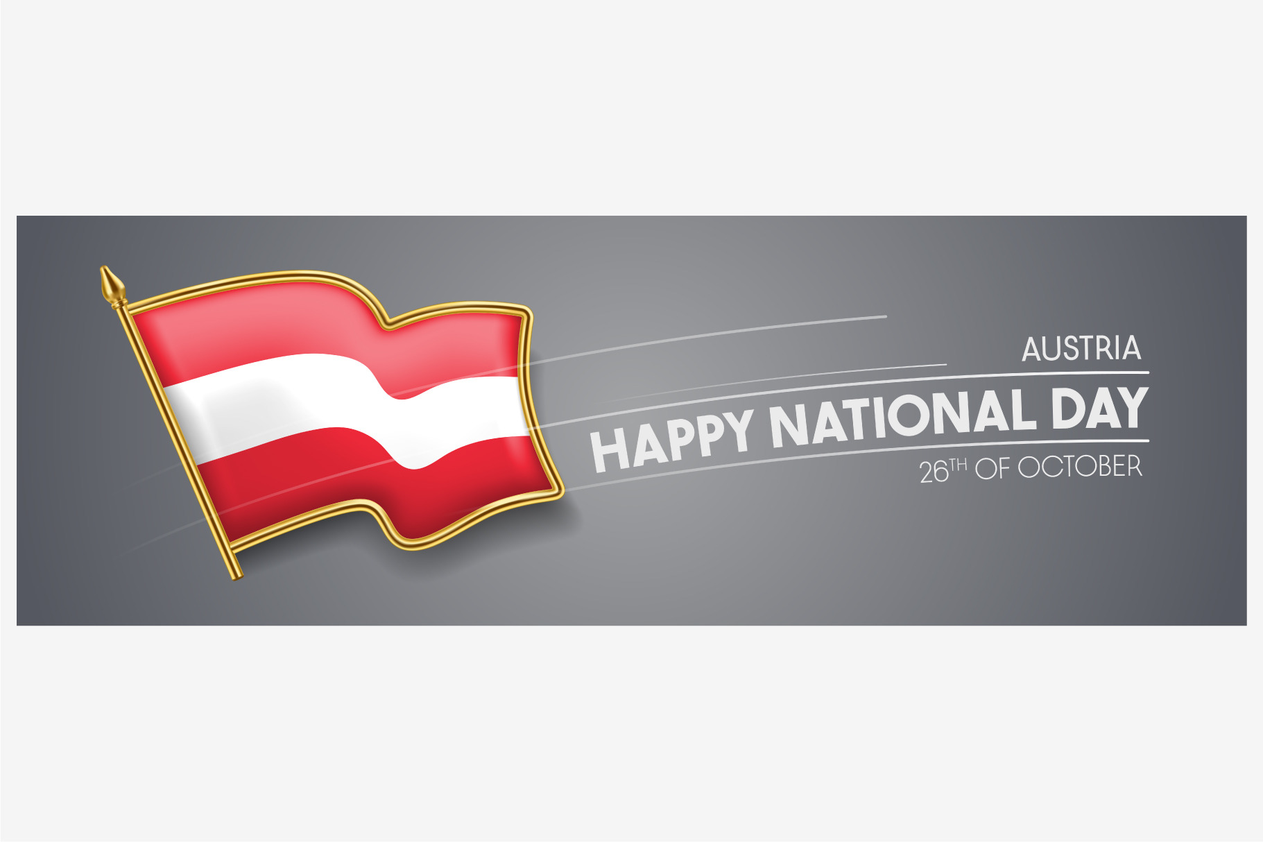 Austria happy national day vector, an Illustration by Darth Vector