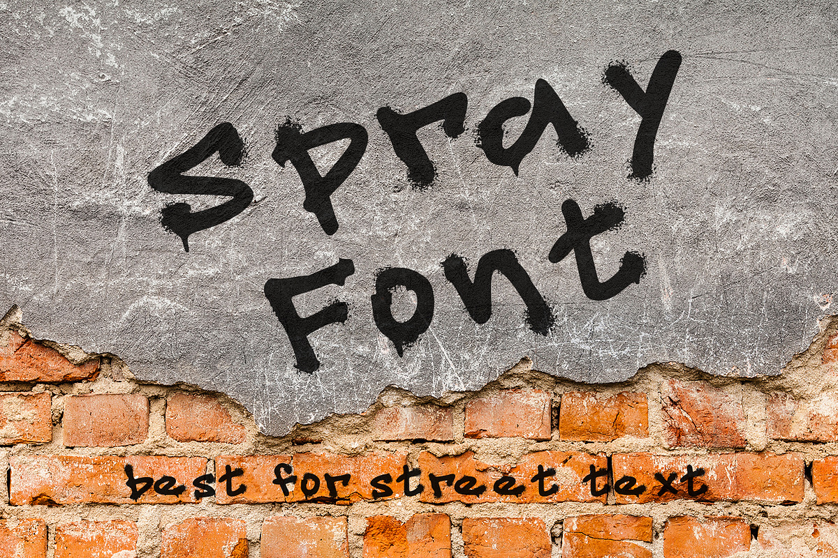 Spray Font | Creative Market